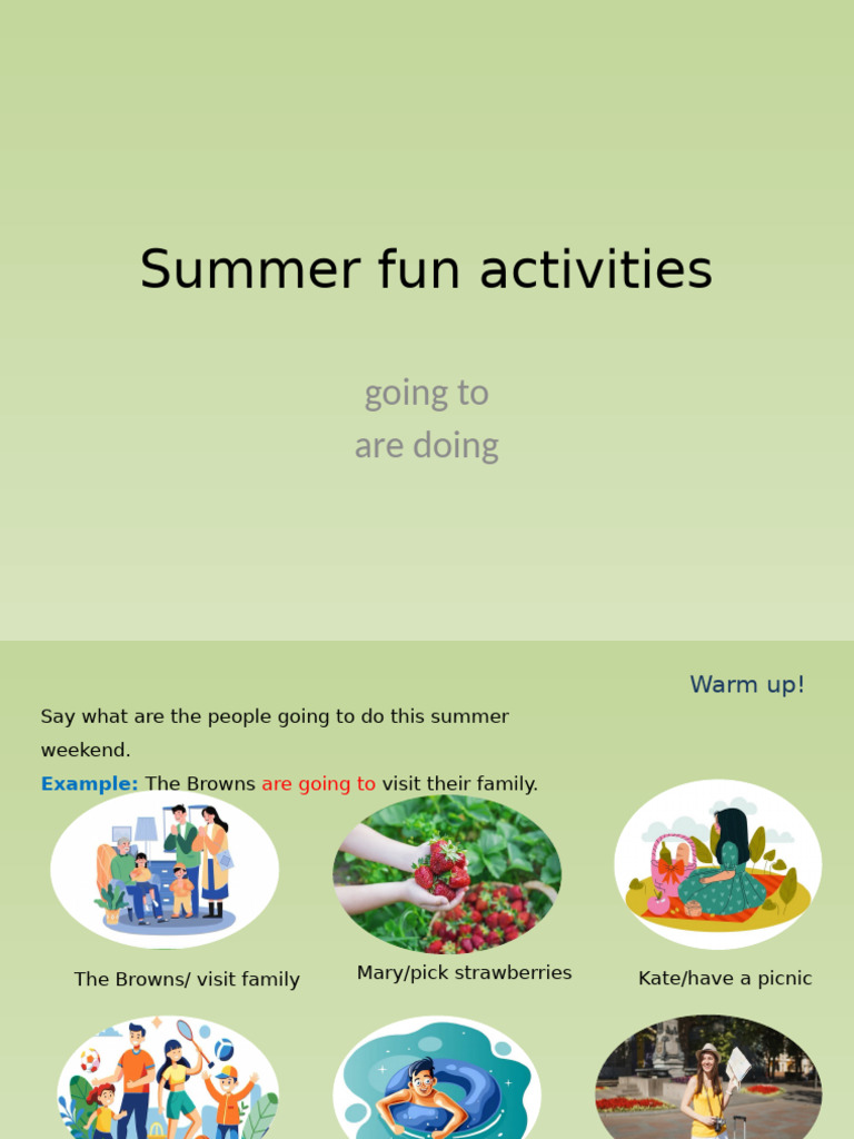 Summer Fun Activities | PDF