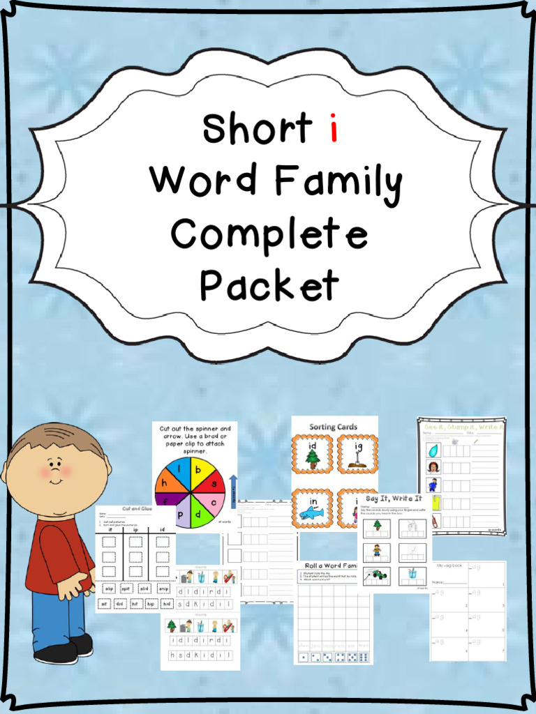 Short Word Family Complete Packet | PDF
