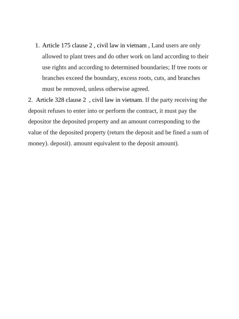Article 175 Clause 2, Civil Law in Vietnam | PDF