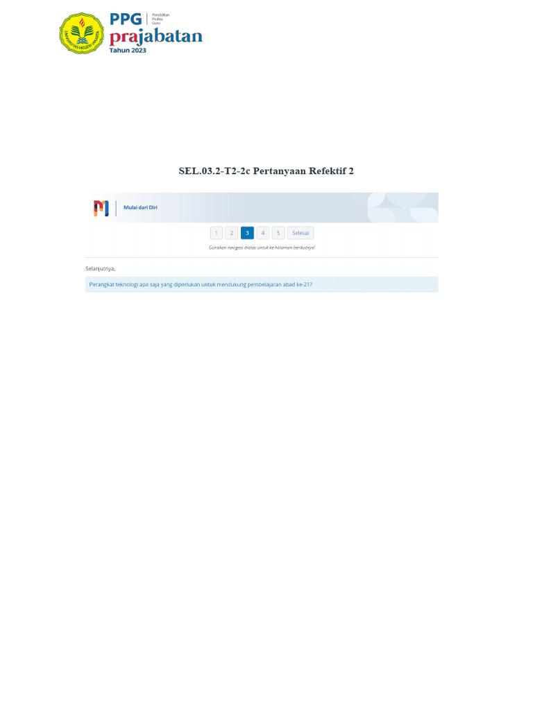SEL.03.2-T2-2c Pertanyaan Refektif 2 - Nola Maharani - 2005230011 ...