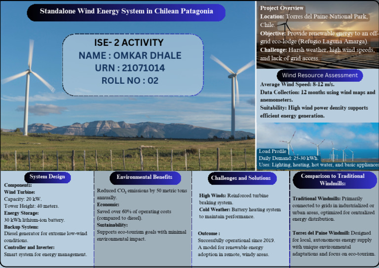 Standalone Wind Energy System in Chilean Patagonia | PDF | Wind Power ...