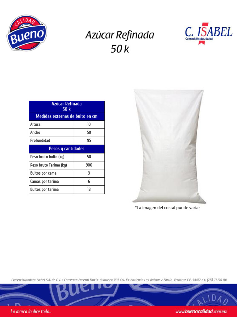 Azucar Refinada 50 KG | PDF