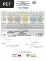 Class Program grade 4-6 SY2024-2025 | PDF | Learning | Teaching