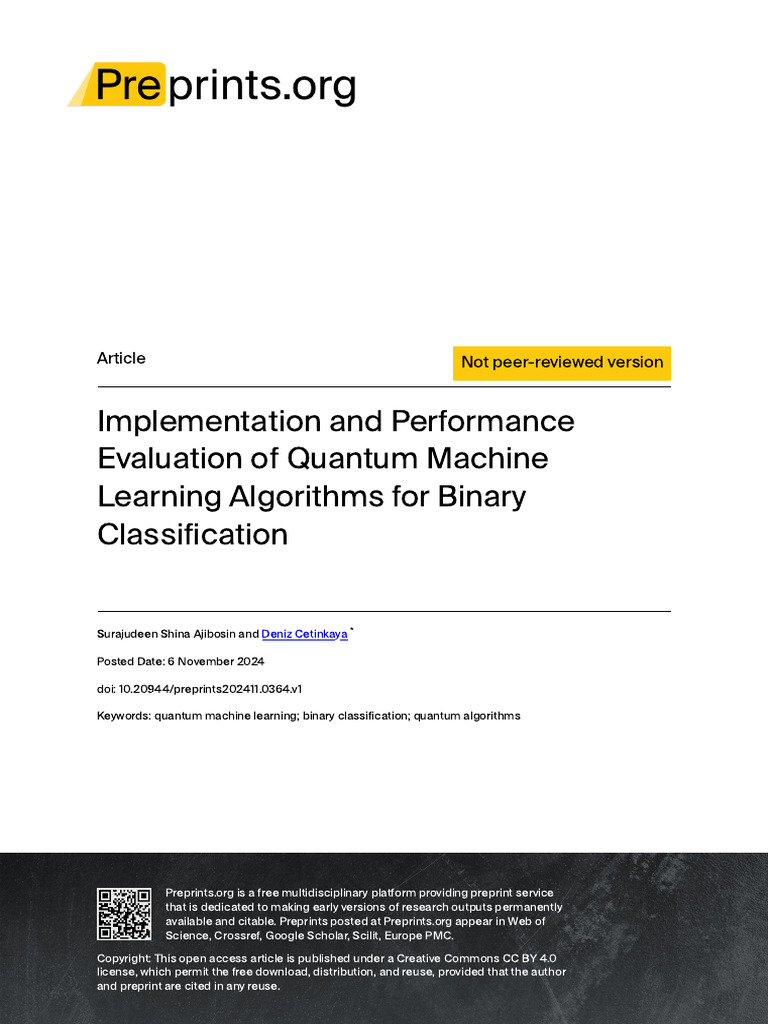 Implementation and Performance Evaluation of Quant | PDF | Quantum ...