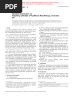 ASTM D2467-13-PVC Pipe Fittings, Schedule 80 | PDF | Pipe (Fluid ...
