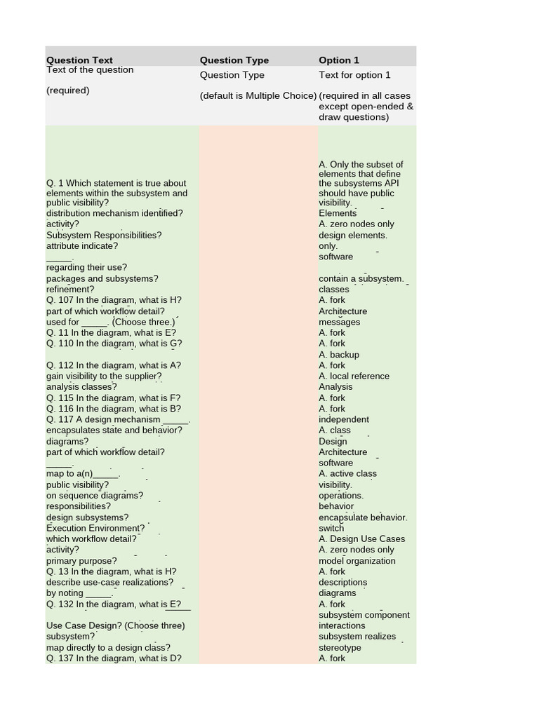 QuizizzSampleSpreadsheetUpdated v2 | PDF | System | Use Case