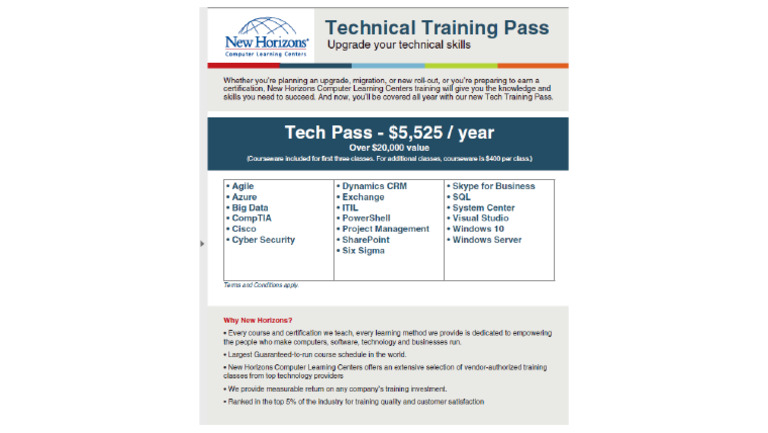 New Horizon Tech Pass | PDF
