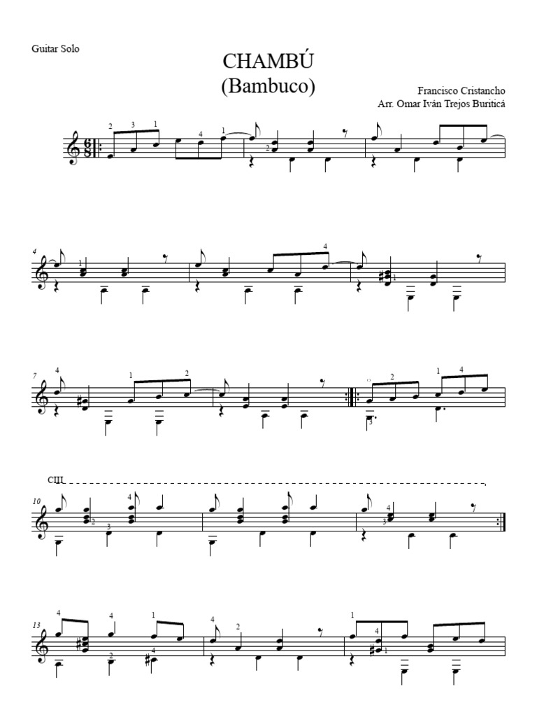 Chambú (Bambuco) | PDF