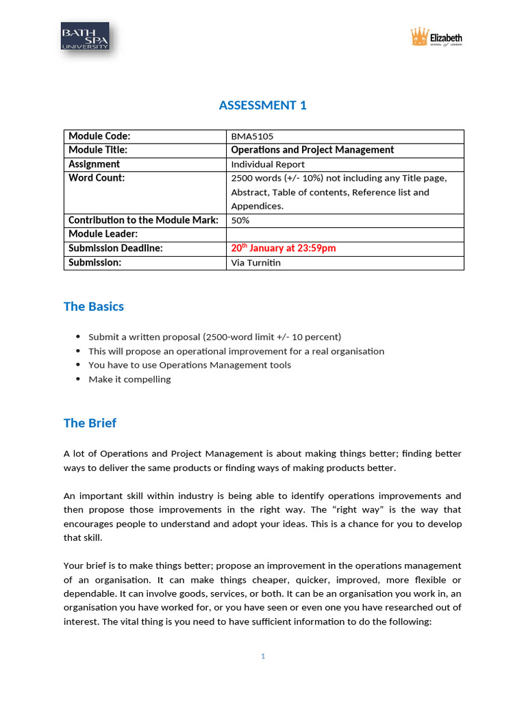Assessment 1 (OPM) | PDF | Data