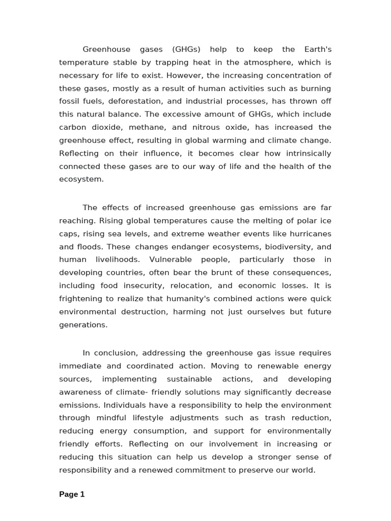 STS - DONDAN K. E - Portfolio | PDF | Greenhouse Gas | Climate Change