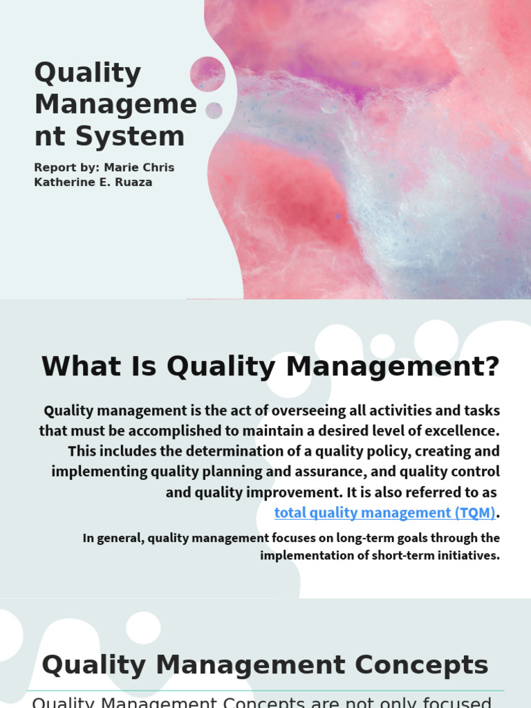 Understanding Quality Management Systems | PDF | Quality Management ...