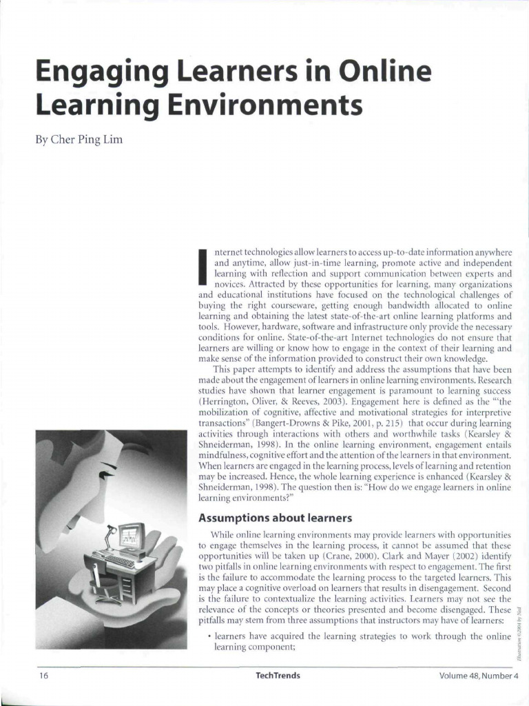 Engaging Learners in Online Learning Environments | PDF | Learning ...
