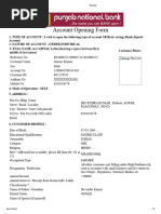 Account Opening Form English - CDR | PDF | Overdraft | Banks