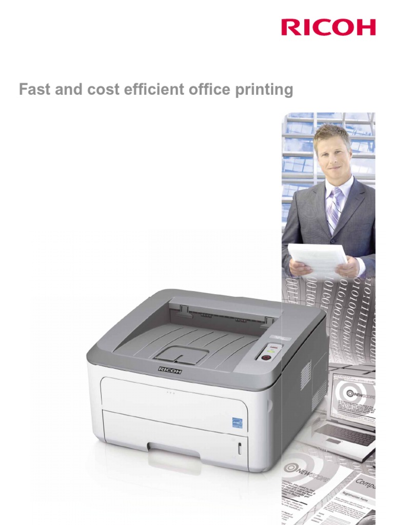 Ricoh Aficio SP3300D SP3300DN Brochure | PDF | Printer (Computing ...