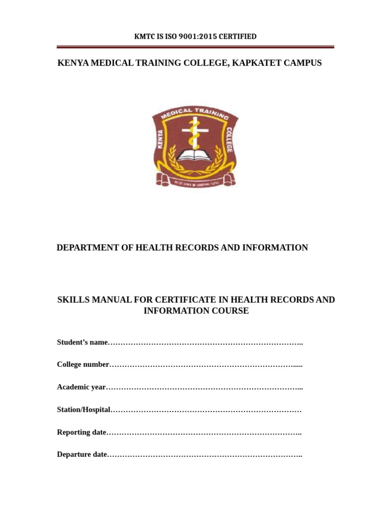 Students Logbook Certificate Kapkatet | PDF | Statistics | Eradication ...