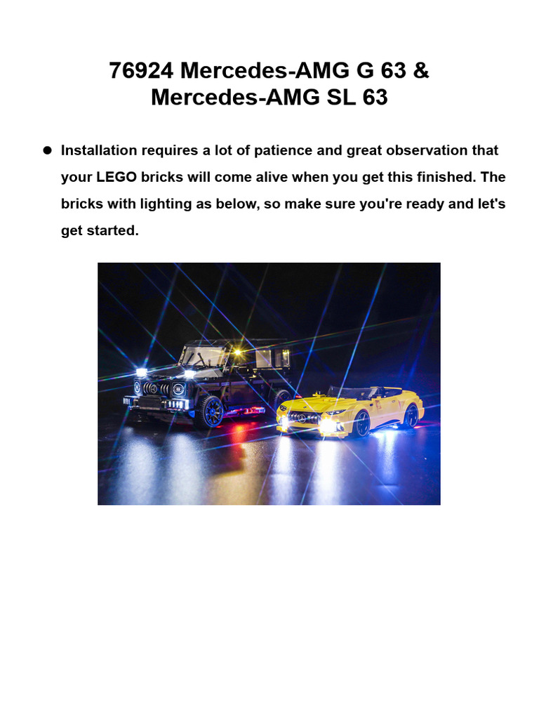 LED Lighting Installation Guide for LEGO | PDF | Electrical Connector ...