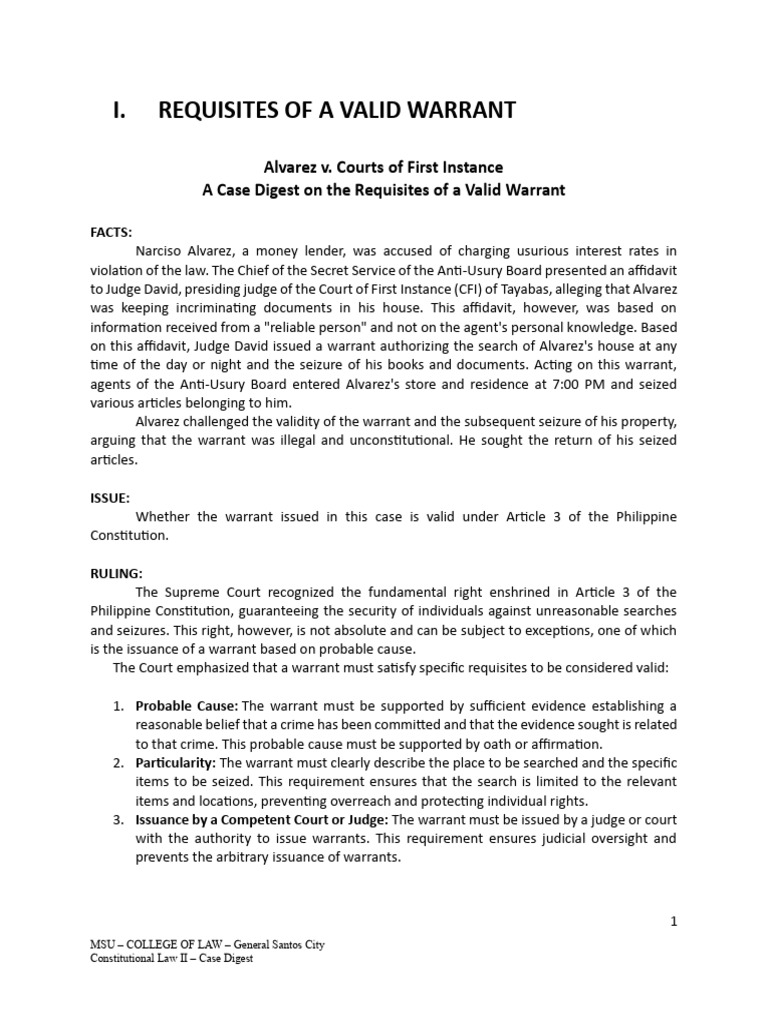 Article 3 Searches and Seizures | PDF | Search And Seizure | Search Warrant