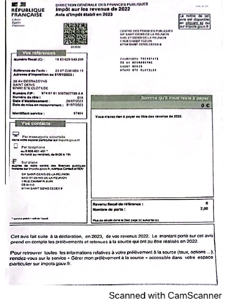 Impôts | PDF