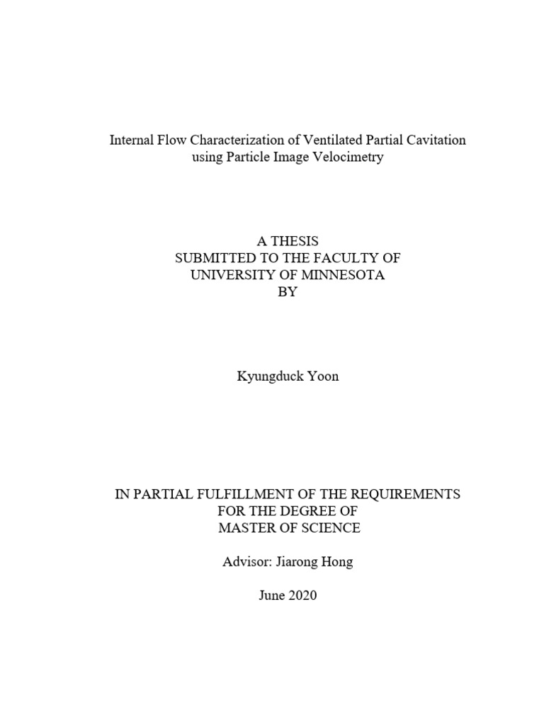 Internal Flow Characterization of Ventilated Partial Cavitation Using ...