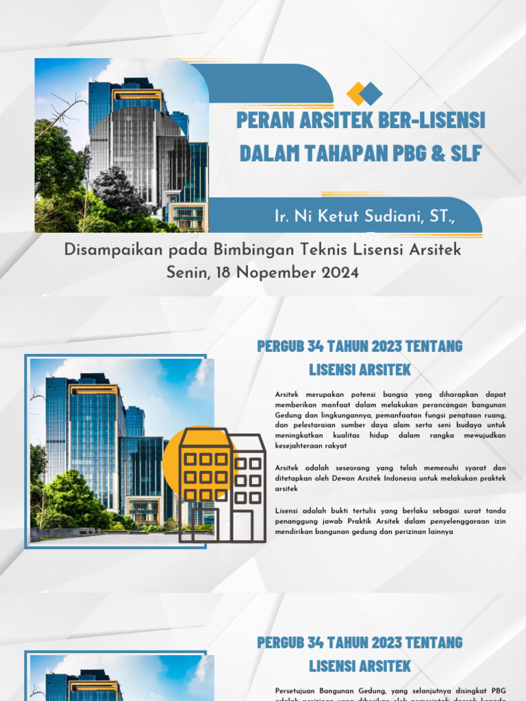 Peran Arsitek Berlisensi | PDF