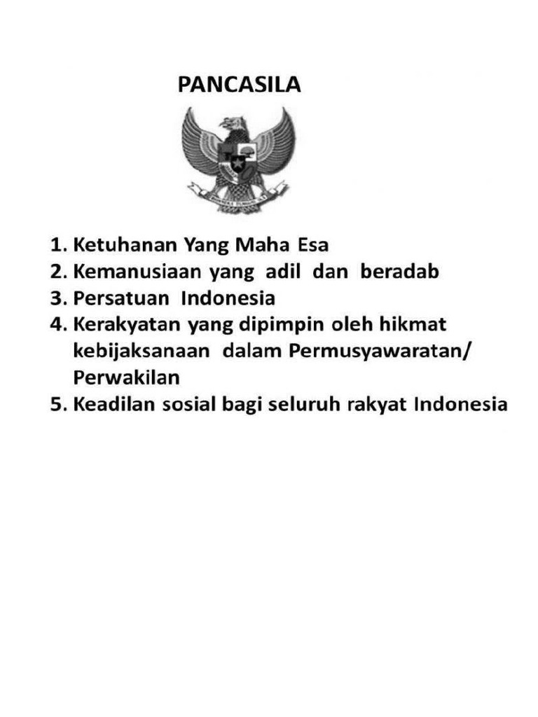 Teks Pancasila | PDF