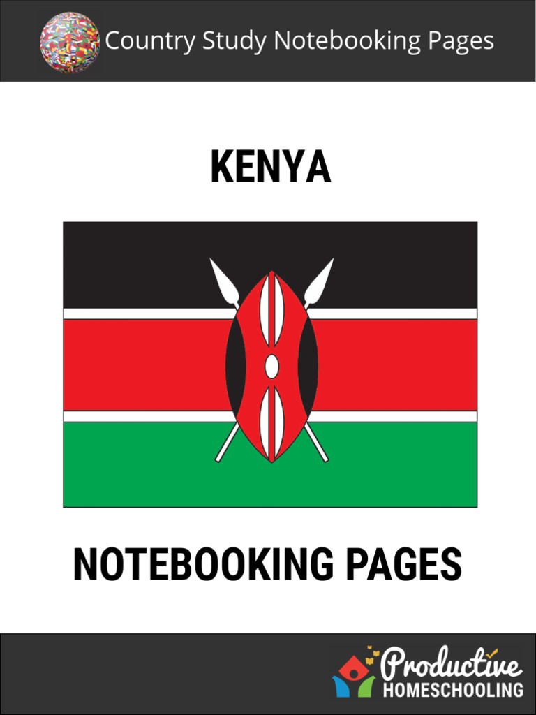 Kenya Country Study Notebooking Pages Npa | PDF | Kenya | Economies