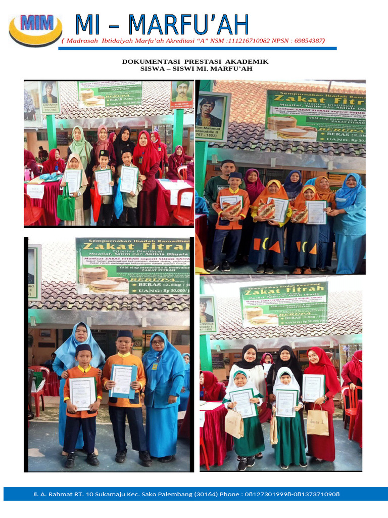Madrasah Ibtidaiyah Marfu'ah: Dokumentasi Prestasi Akademik Siswa ...