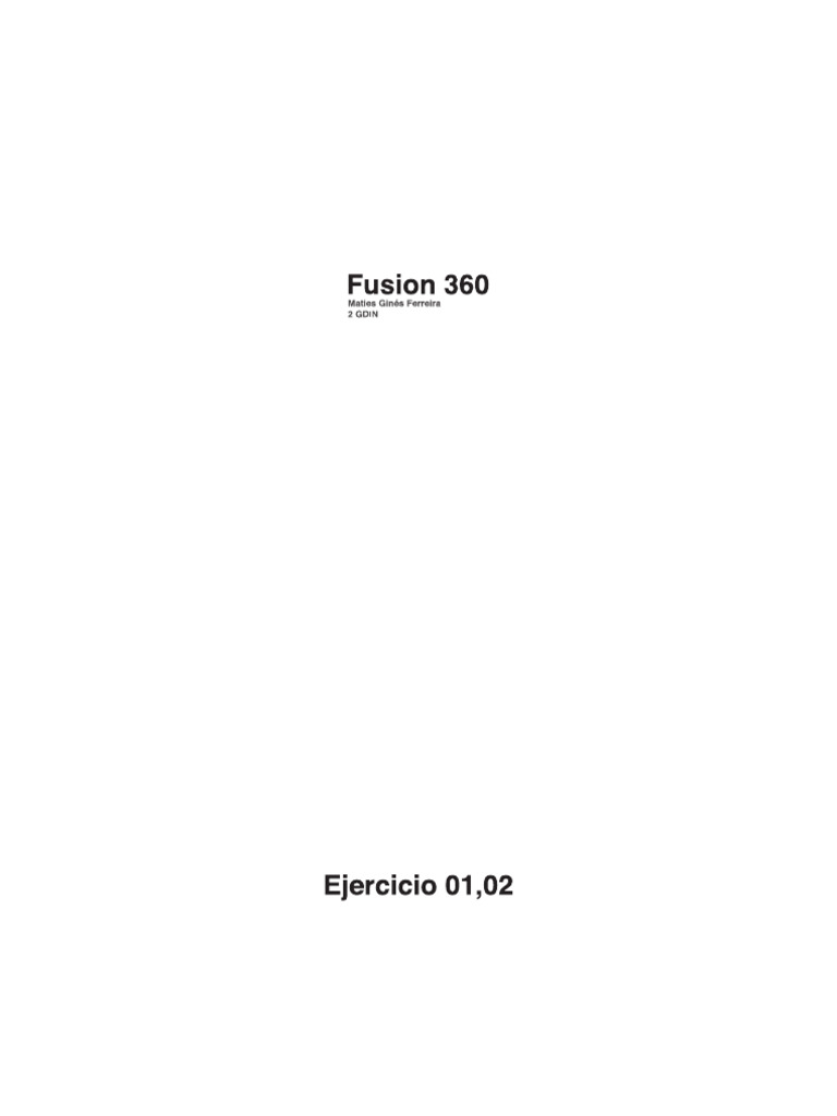 Formas Base Fusion Ejercicios | PDF
