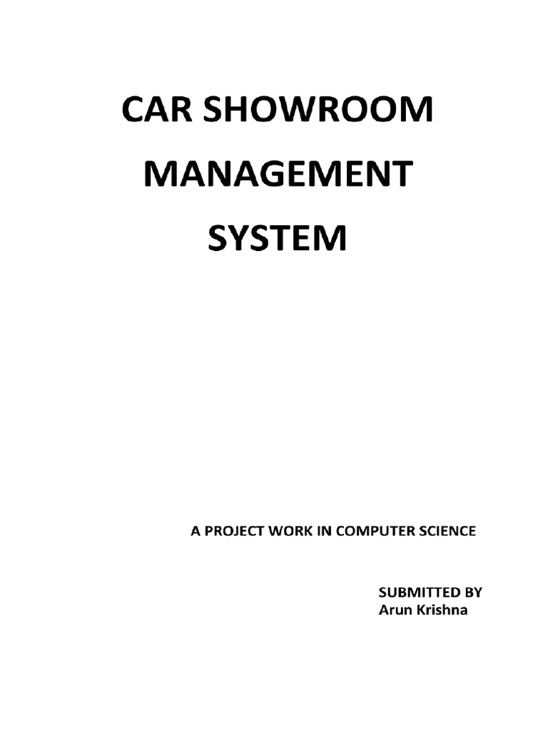 Computer Science Project | PDF Computer Science Project | PDF