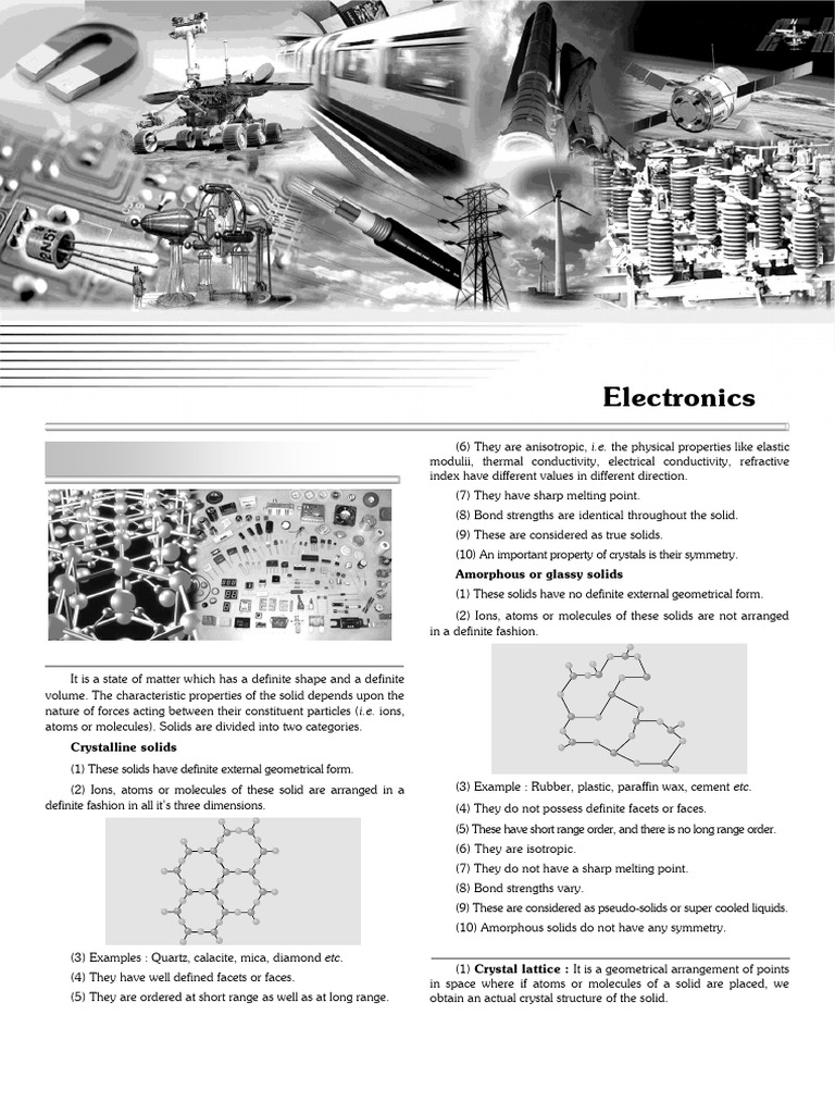 Types of Solids and Crystal Structures | PDF | Crystal Structure ...