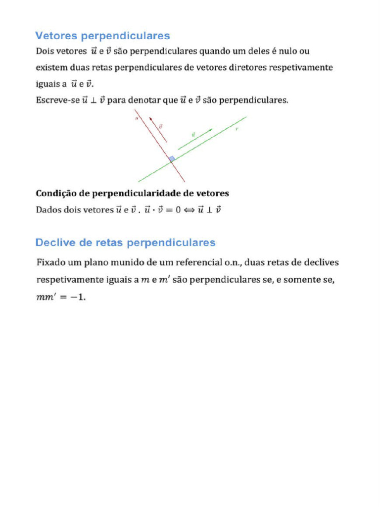 Vetores Perpendiculares | PDF