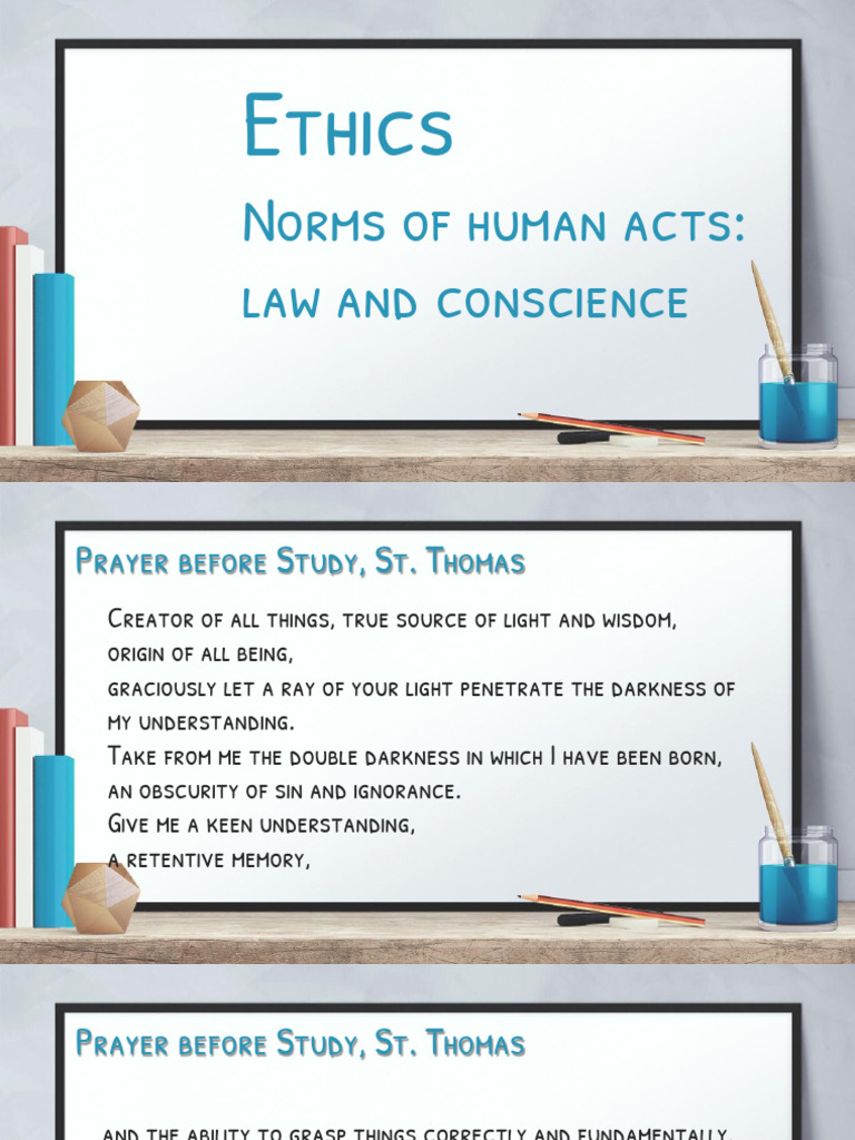 5-Norms of Human Acts - Law and Conscience | PDF | Conscience | Reason