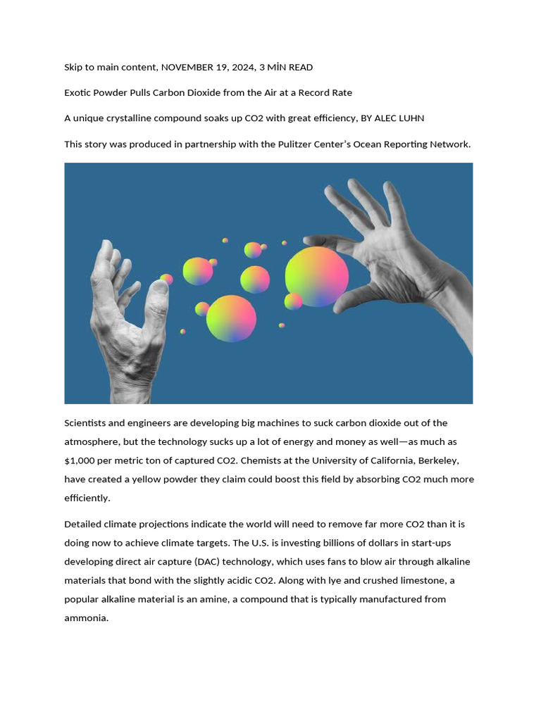 Skip To Main Content | PDF | Carbon Dioxide | Carbon