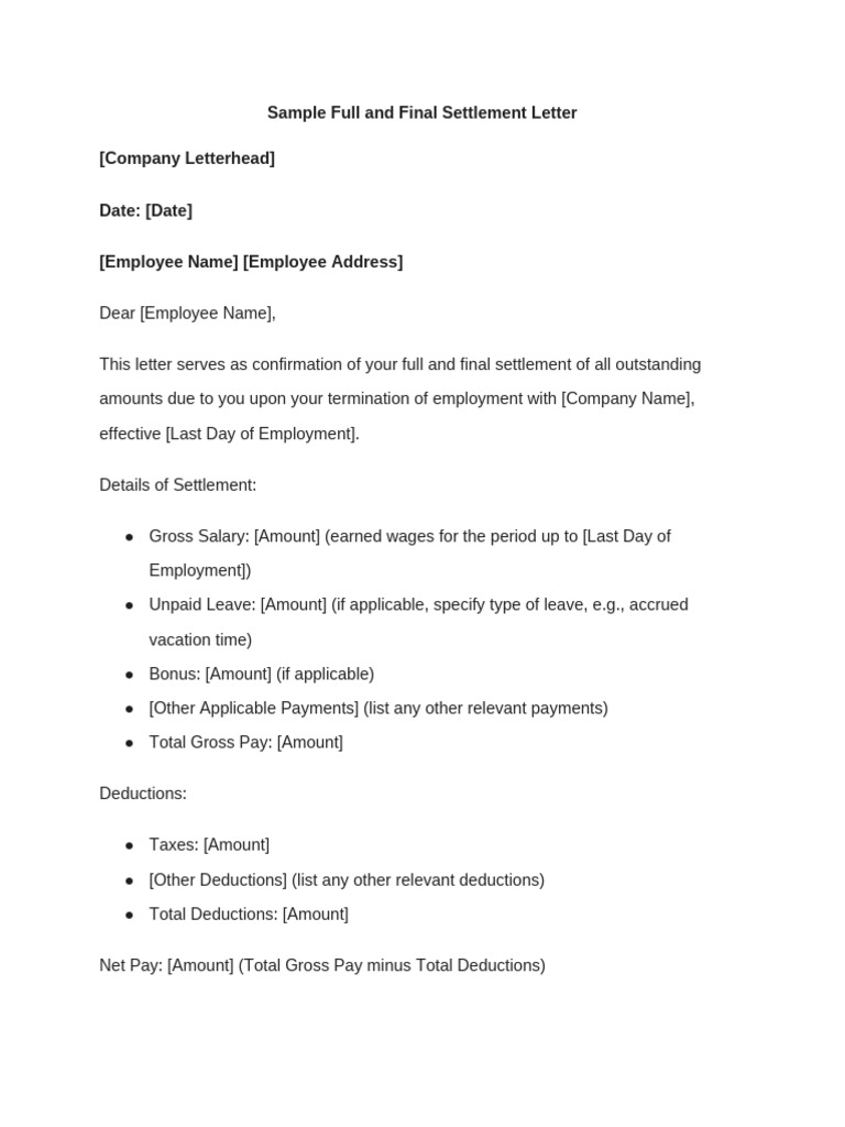 FNF Letter Sample | PDF