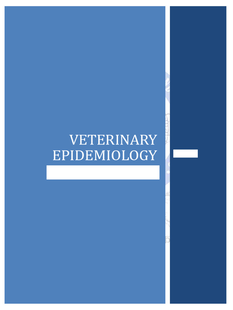 Veterinary Epidemiology Note | PDF | Epidemiology | Infection