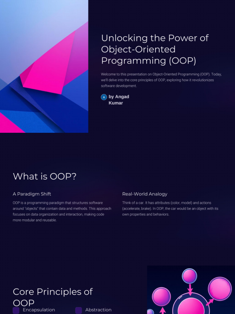 Unlocking The Power of Object Oriented Programming OOP | PDF Unlocking The Power of Object Oriented Programming OOP | PDF
