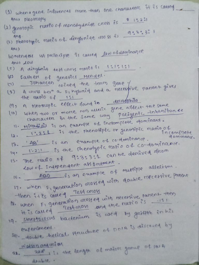 Short Type (Biology) | PDF
