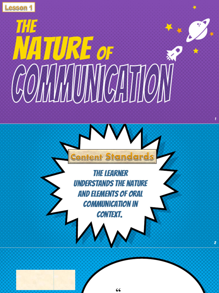 The Nature of Communication | PDF | Communication | Nonverbal Communication