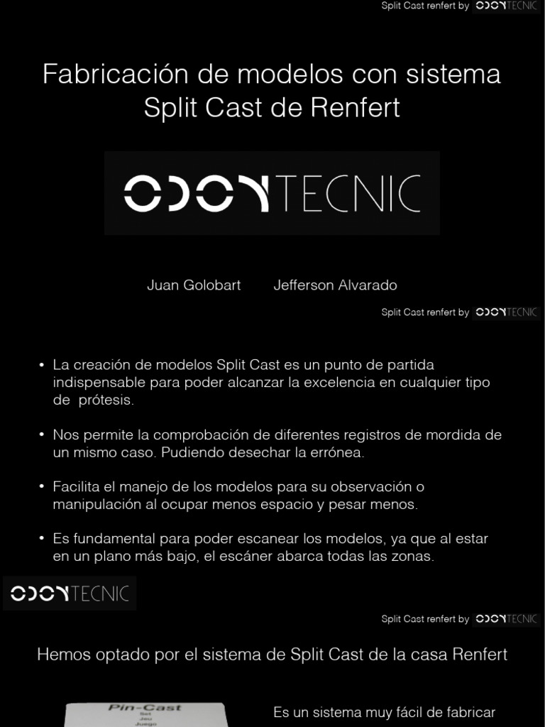 Sistema Split Cast de Renfert: Guía Práctica | PDF | Agua