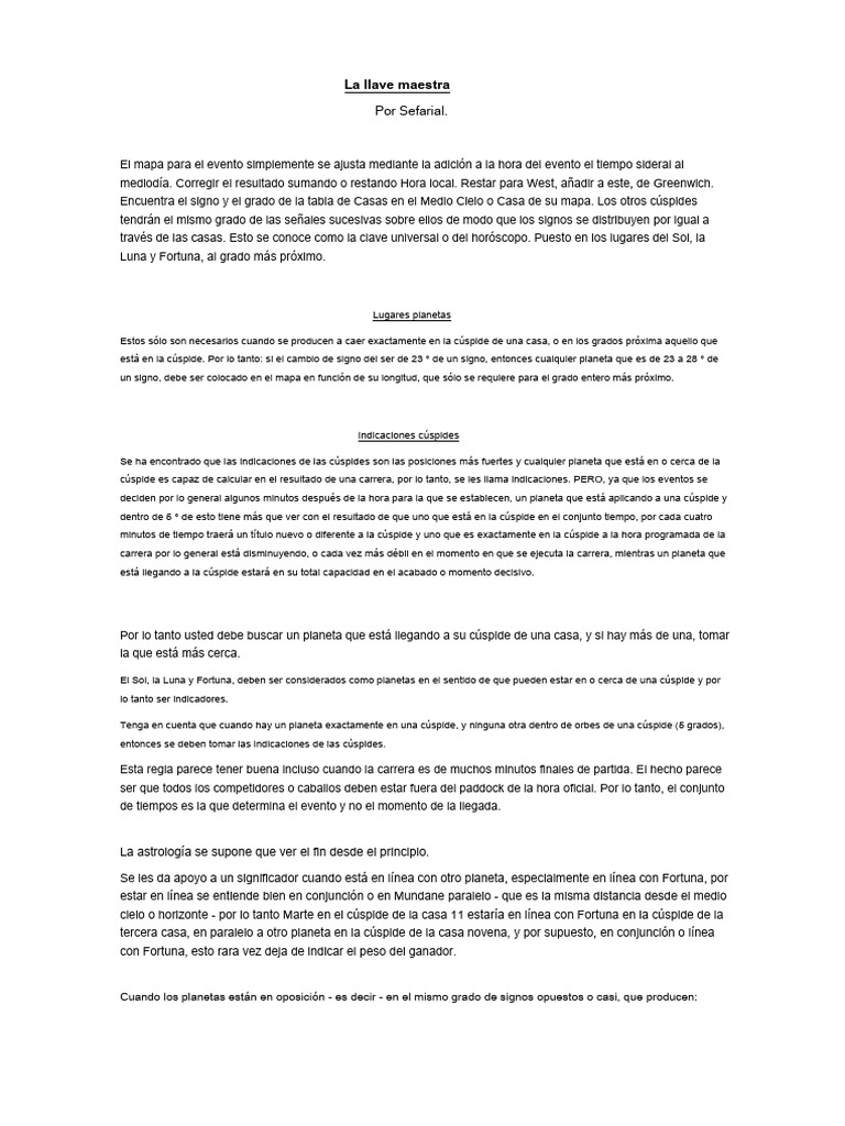 Sepharial - Collection of Keys cd13 Id885264145 Size31.en - Es | PDF ...