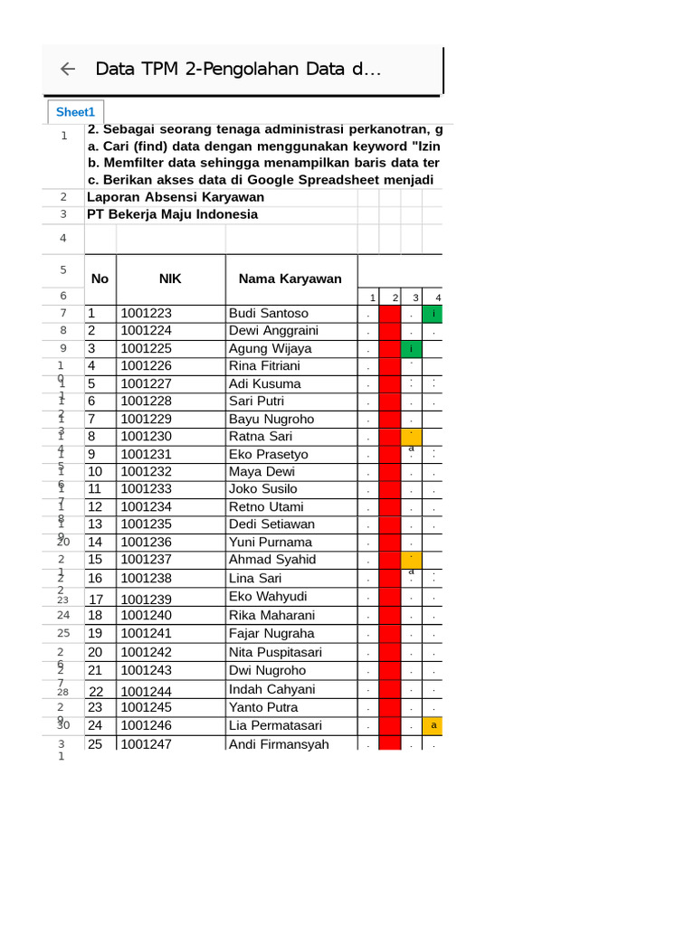 Data TPM 2-Pengolahan Data Dan Administrasi Menggunakan Google Spreadsheet .XLSX - Google Drive ...