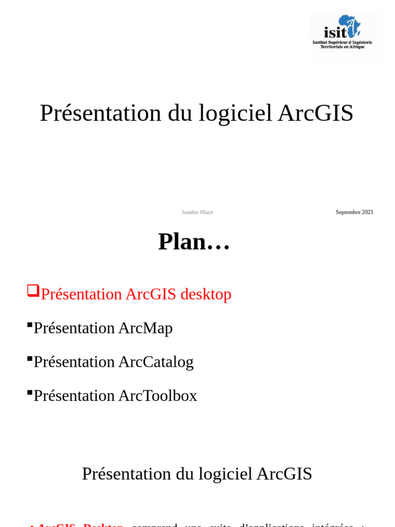 Introduction à ArcGIS Desktop | PDF