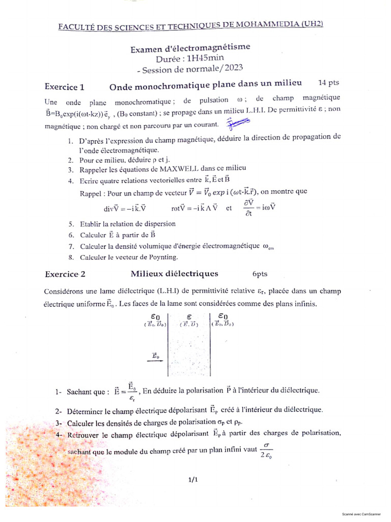 P134 Exam 2023 | PDF