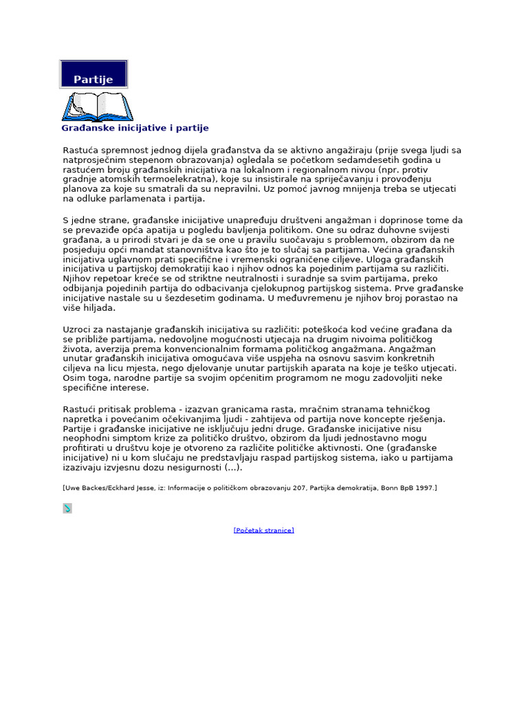 Građanske Partije | PDF