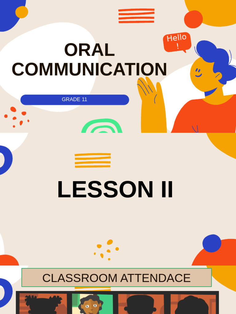 q1-l2 L3-Oral Comm | PDF | Nonverbal Communication | Communication