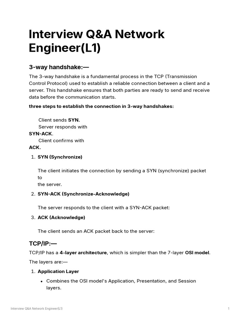 ?A Comprehensive Guide To Ace Your Interview! ? | PDF | Transmission ...