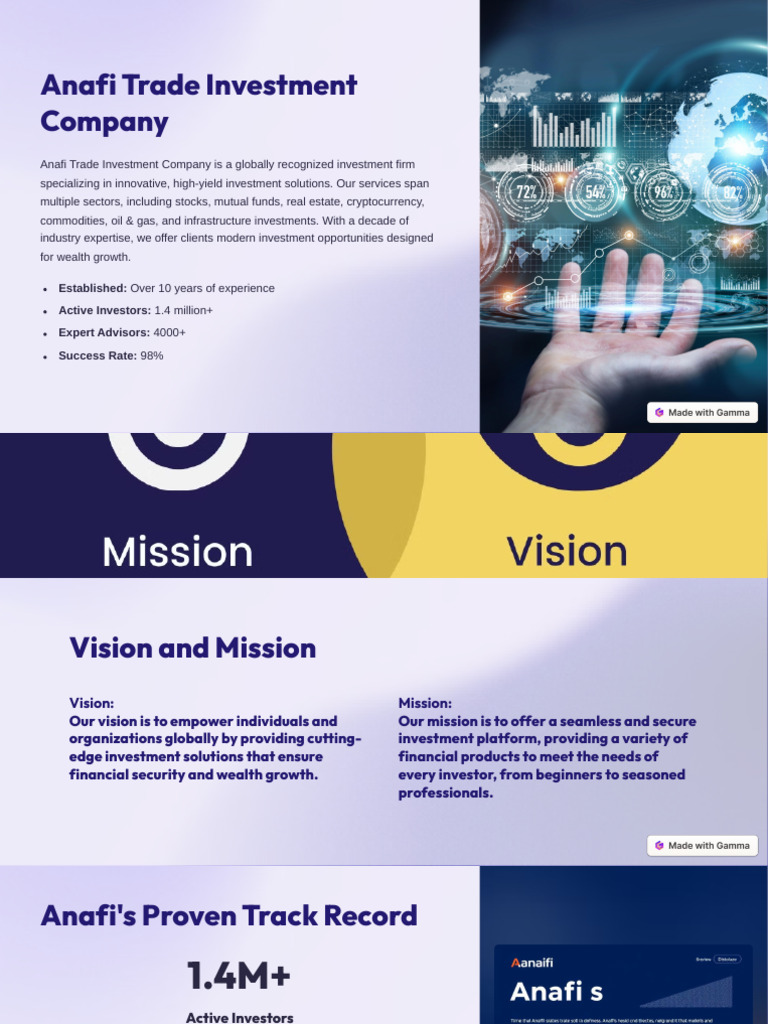 Anafi Trade Investment Company | PDF | Investing | Cryptocurrency