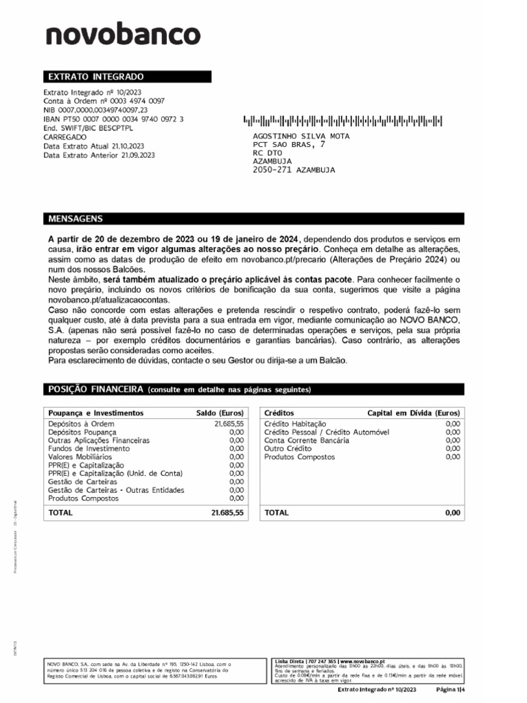 010-2023 - Extratos de Conta | PDF
