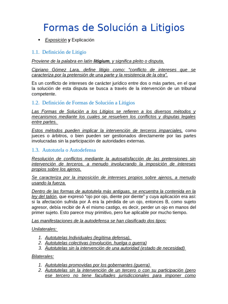 Definición de Litigio y Soluciones | PDF | Arbitraje | Jurisdicción