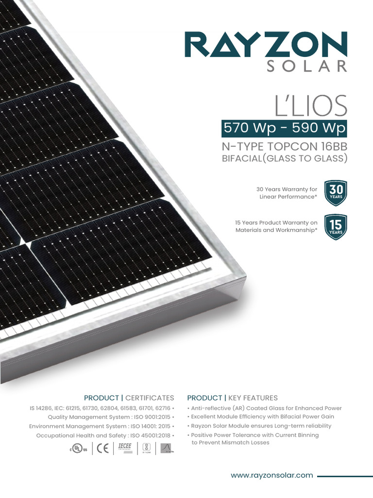 Rayzon Topcon Datasheet 2024 Domestic | PDF